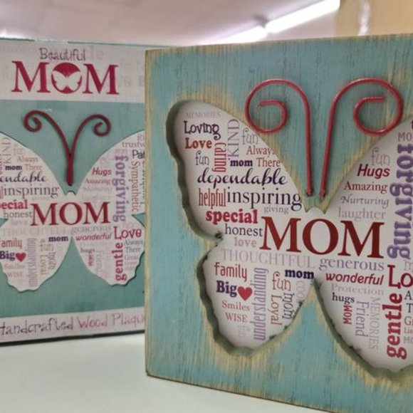 Accents | Beautiful Mom Handcrafted Wood Plaque | Poshmark